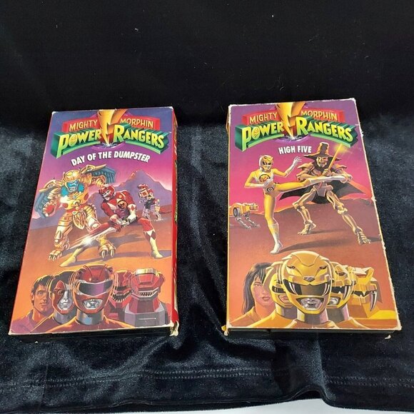 Games | Lot Of 2 Power Rangers Vhs Tapes Day Of The Dumpster High Five Vintage | Poshmark